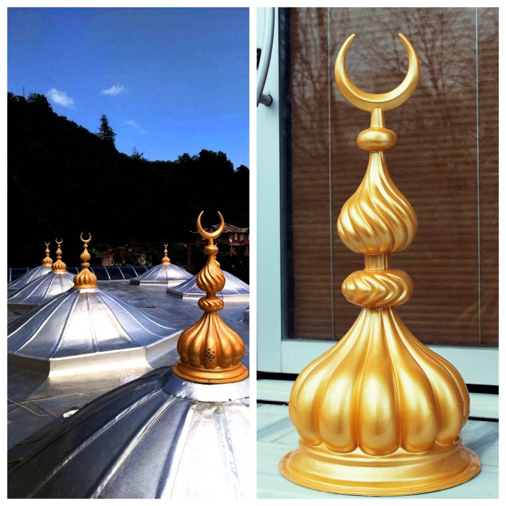 Mosque Finial - Crescent Designs for Islamic Architecture