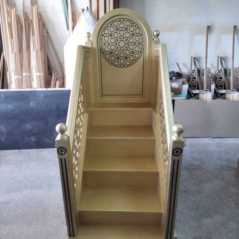 Golden Star Minbar Design - Mosque Building, Masjid Build, Mosque ...