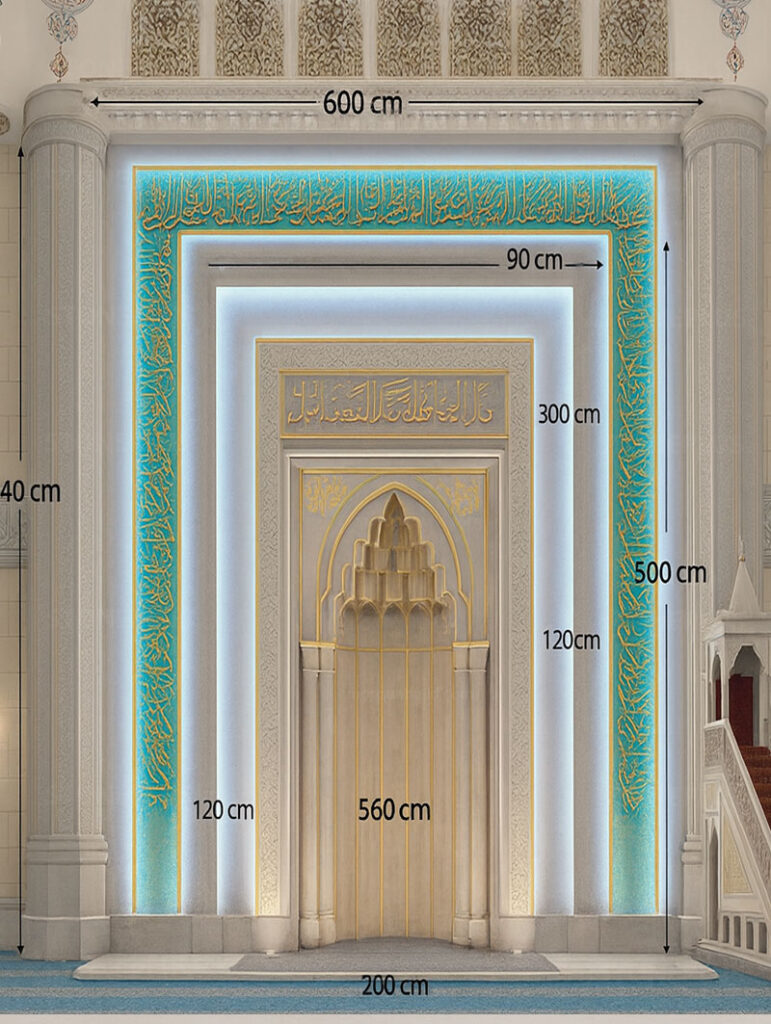 Luxury Marble Altar LED lighting - Mosque Building, Masjid Build ...