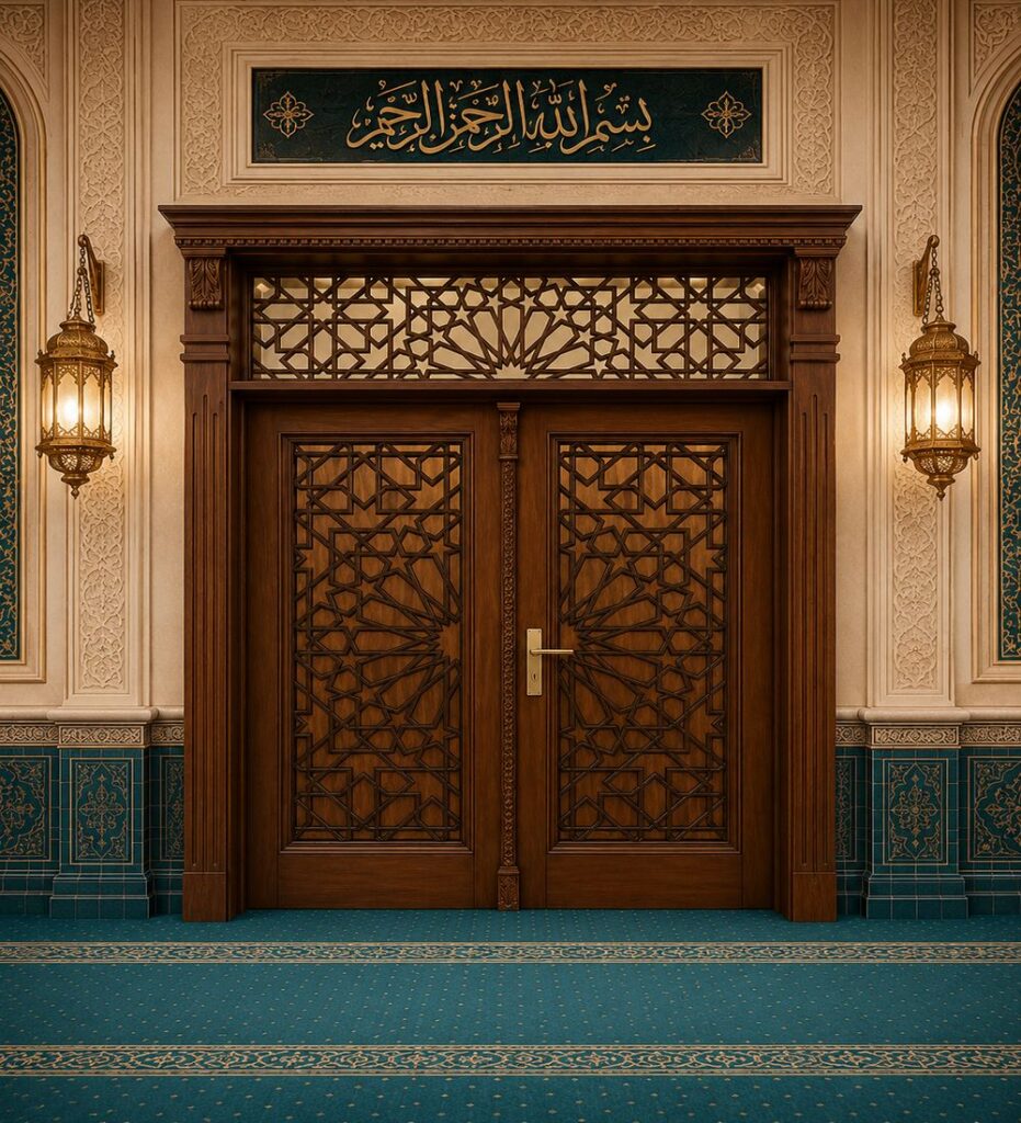 Masjid Front Door Design | Elegant & Durable Mosque Entrance Doors